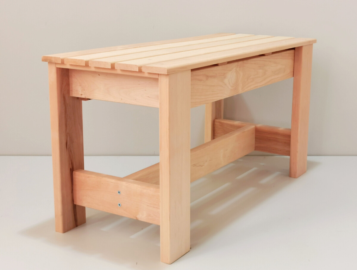 Puidust pink KP 880x370x460, pink sauna eesruumi - A&A Wood