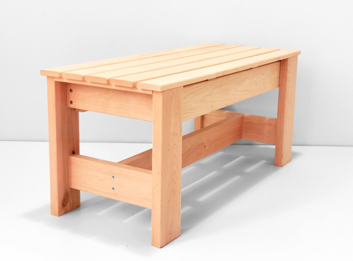 Puidust laud ja pingid komplektis KMV (madalam) - A&A Wood